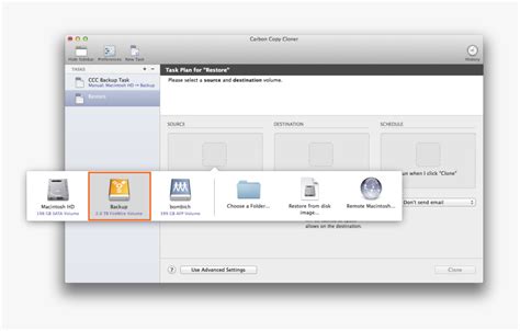 Select Backup Volume As The Source HD Png Download Kindpng