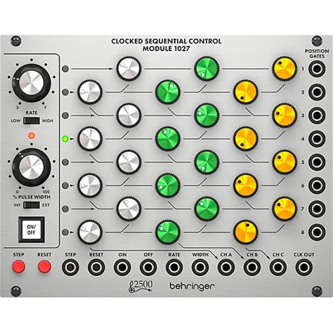 Behringer Clocked Sequential Control Module 1027 8 Step Sequencer Eurorack Module Guitar Center