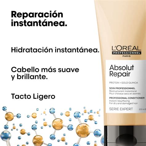 Acondicionador Absolut Repair Reparación Cabello Dañado Loreal