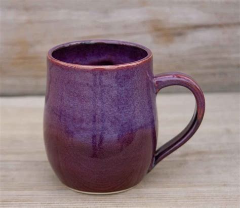 Lila Tasse Handgemachte Kaffeetasse Teetasse Keramik Keramik Steinzeug