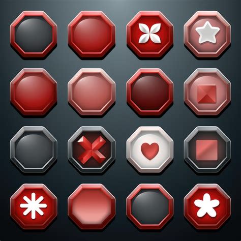 Premium Ai Image Minimalistic Cancel Button Icons Red X In Light Gray Octagon