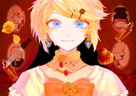 Safebooru 1girl Aku No Musume Vocaloid Bangs Blonde Hair Blue Eyes