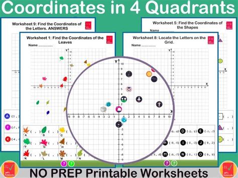 Coordinates In The Four Quadrants Teaching Resources