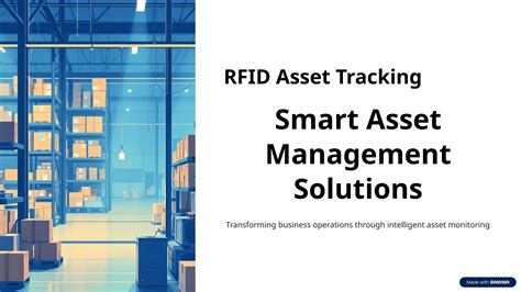 Rfid Asset Tracking Intelligent Asset Management Pptx