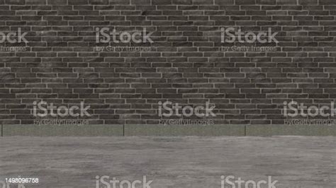 벽돌 벽과 콘크리트 바닥이 있는 야외 미니멀하고 세련된 공간 추상 거리 현대 3d 렌더링 배경 디자인 자료 0명에 대한 스톡 사진 및 기타 이미지 Istock