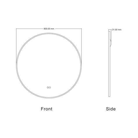 Огледало с вградено лед осветление Icl 1855 80 Brush Light Gold