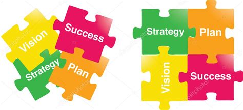 Vision Strategy Plan Success — Stock Vector © Mastertasso 4751474