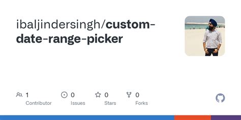 GitHub Ibaljindersingh Custom Date Range Picker