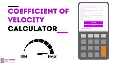 Coefficient Of Velocity Calculator