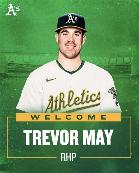 As Sign Trevor May For A 1 Year Contract R Oaklandathletics