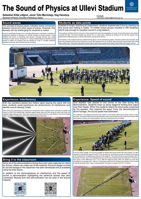 Pdf The Sound Of Physics At Ullevi Stadium