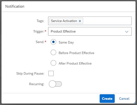 using subscription notifications to operate a serv sap community
