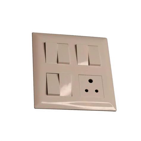 Schneider Electric 6a 3pin Socket Outlet With Shutter Bis 6 Switches 10a 8 Module Plate