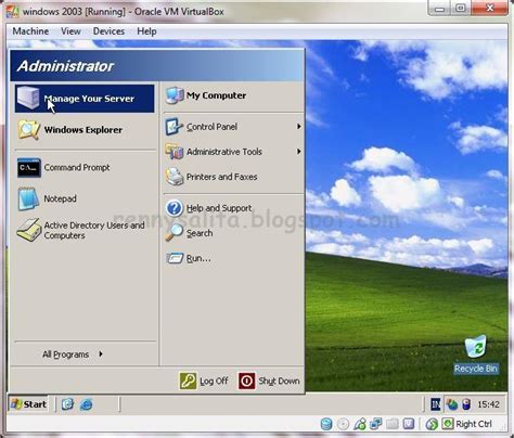 coretan berbagi ilmu konfigurasi dhcp windows server 2003