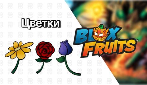 Цветки в Блокс Фрутс Где найти места спавна цветков