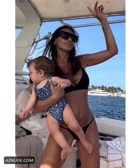 Carolina Ardohain Pampita Sexy Wearing A Black Bikini Showcasing Her