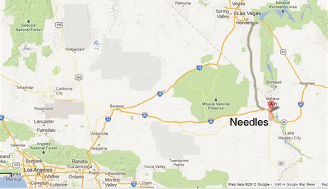 Needles California On Map At Edward Hillary Blog