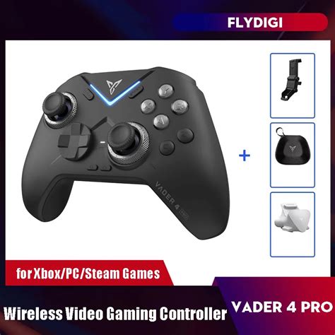 Flydigi Vader 4 Pro Bluetooth ワイヤレス アスレチック ハンドル ゲームパッド ビデオゲーム コントローラー ホール ロッカー付き Xbox Pc Steam