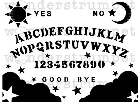 Halloween Stencil Series Spirit Board Etsy Halloween Stencils Stencils Spirit Board