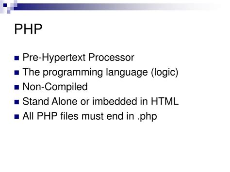 Ppt Html And Php Powerpoint Presentation Free Download Id7006742