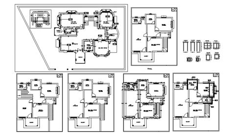 Door Elevation And House Plan Layout File Cadbull