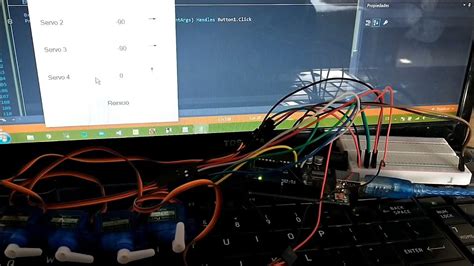 Control De 4 Servomotores Con Arduino Y Visual Basic Youtube