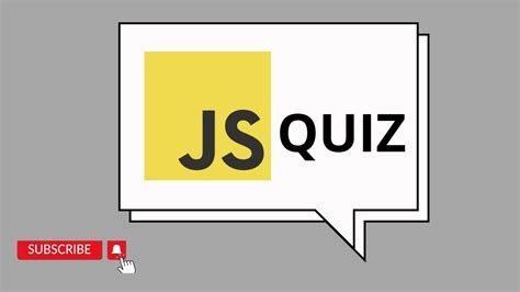 Javascript Quiz Challenge Interview Series 04 Youtube