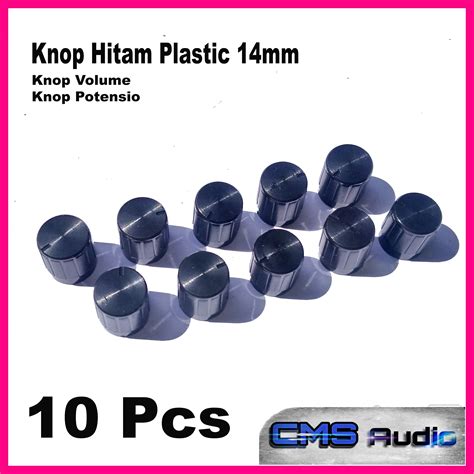 Knop Volume Knop Potensio Mm Knop Plastik Warna Hitam Garis Lazada Indonesia