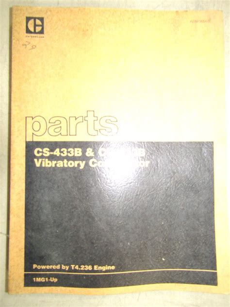 Caterpillar Cs 433bcp 433b Vibratory Compactor Parts Manual 1mg1 Up
