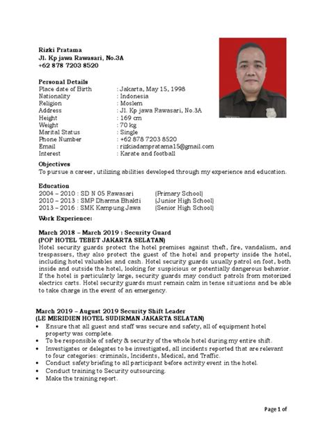 Cv Rizki Pratama Pdf