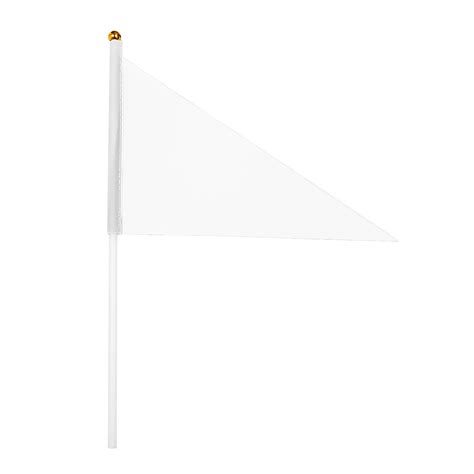 Clearance Versatile Set Of 20 Orange Triangle Flags For Garden Marking