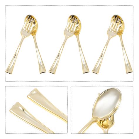 Badu Bg Мини комплект вилица и лъжица Кухненски инструменти Лъжици за торта Десертни прибори