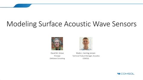 Modeling Surface Acoustic Wave Sensors In Comsol Multiphysics®