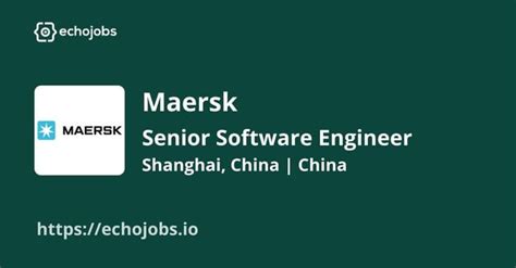 maersk is hiring senior software engineer shanghai china china [postgresql microservices