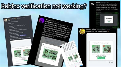 Roblox Please Fix Your Verification Youtube