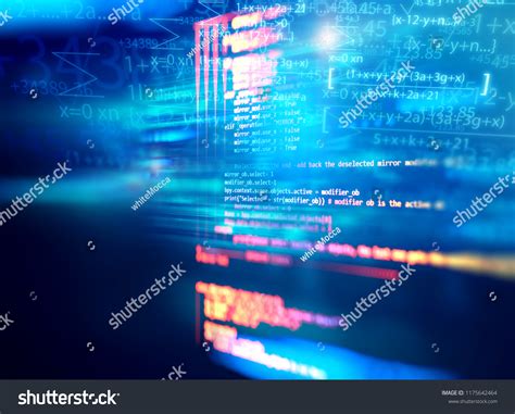 Programming Code Abstract Technology Background Software Stock