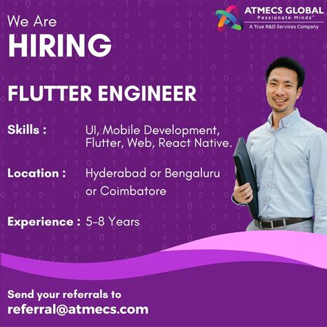 Atmecs Global Inc On Linkedin Ui Flutter Flutterengineer