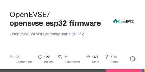 Openevse Openevseesp32firmware · Discussions · Github