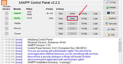 Ischoolschool วิธีสร้างฐานข้อมูล Mysql ใน Xampp