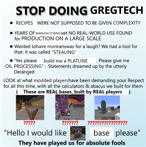 STOP DOING GREGTECH R Feedthememes