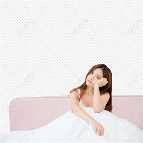 아름 다운 여자는 집에서 일어나 Png 일러스트 무료 다운로드 Lovepik
