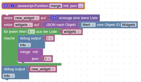 Javascript Adapter Object Neu Zusammensetzen