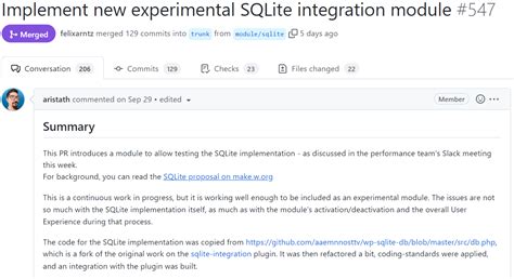 wordpress 正在测试对 sqlite 的支持 oschina 中文开源技术交流社区