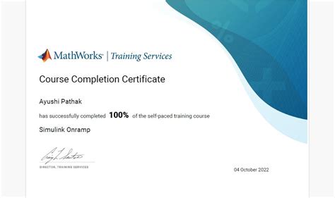 Ayushi Pathak On Linkedin Matlab Simulink Mathworks Training Learningjourney