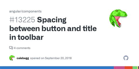 Spacing Between Button And Title In Toolbar Issue Angular Components Github