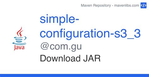 Download Simple Configuration S33jar Comgu