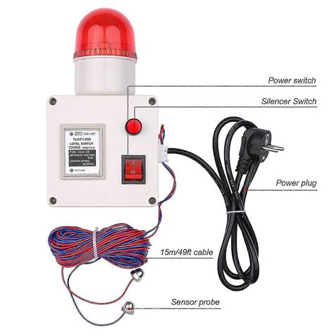 Water Level Indicator Alarm Water Level Alarm Sensor Waterline Indicating Alarm Low Or High
