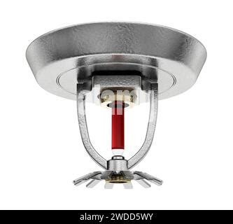Fire Sprinkler Isolated On White Background 3d Illustration Stock