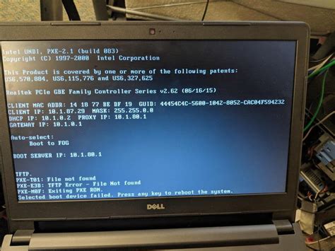Pxe Not Booting After Fog Server Reboot Fogproject
