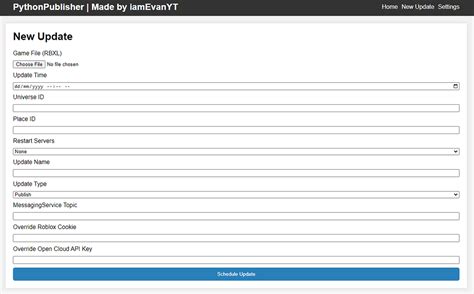 Pythonpublisher Update Games Automatically At Scheduled Time With